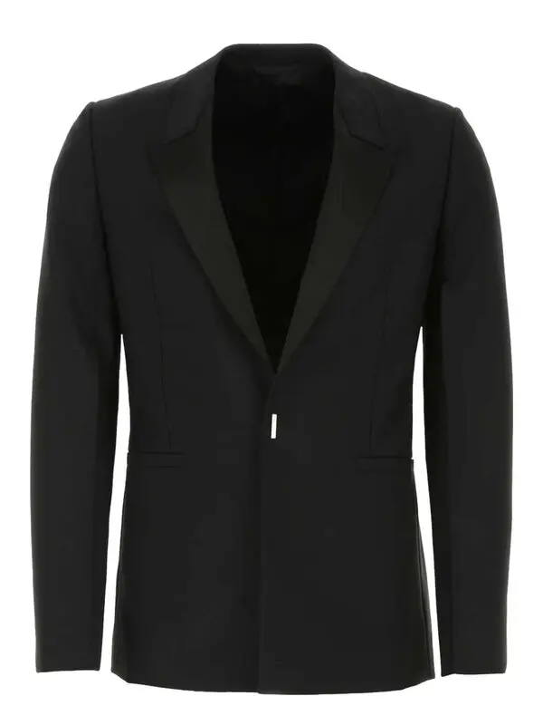 Givenchy Satin-lapel Blazer - Black