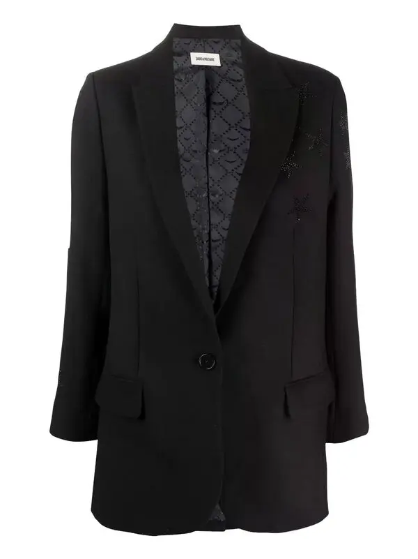 Zadig&Voltaire Viva Crystal-star Blazer - Black