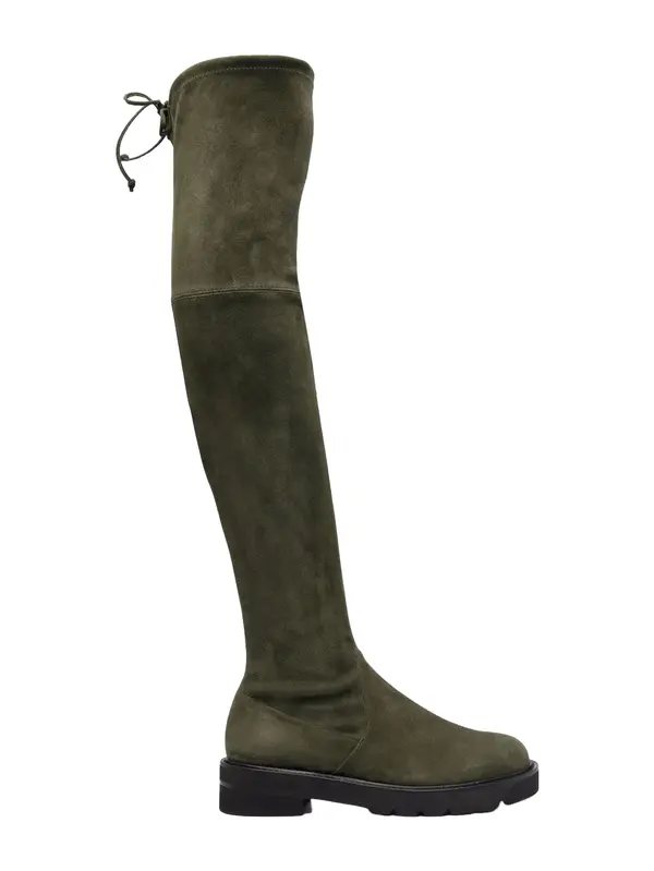 STUART WEITZMAN Lowland Lift Suede Boots - Green