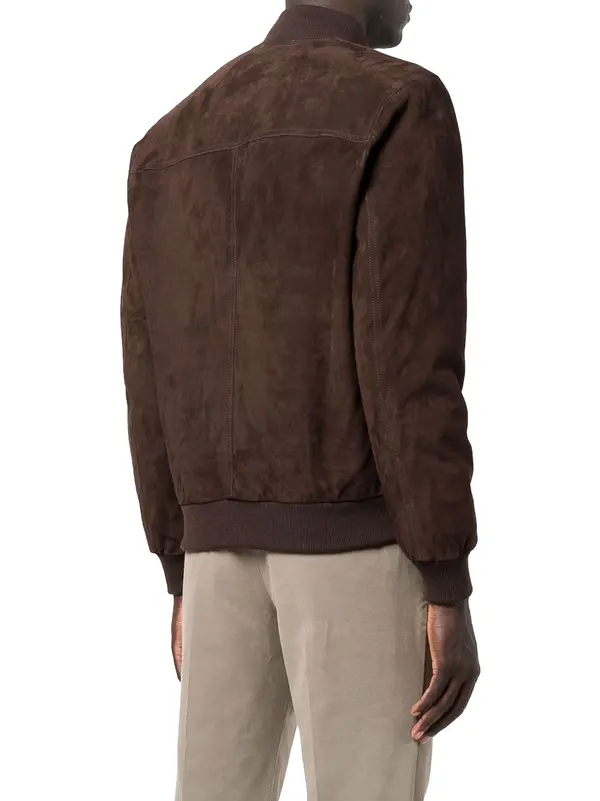 VALSTAR Buttoned Leather Jacket - Brown