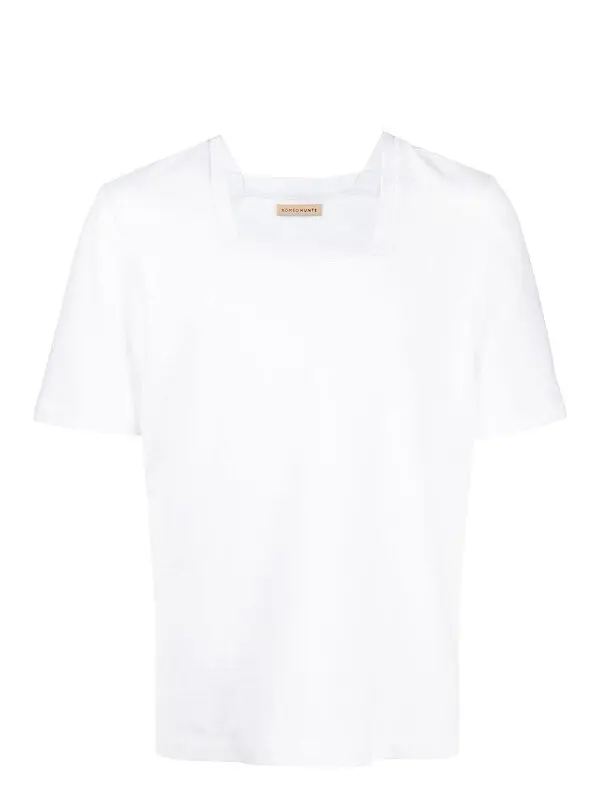 ROMEO HUNTE Terry Square-neck T-shirt - White