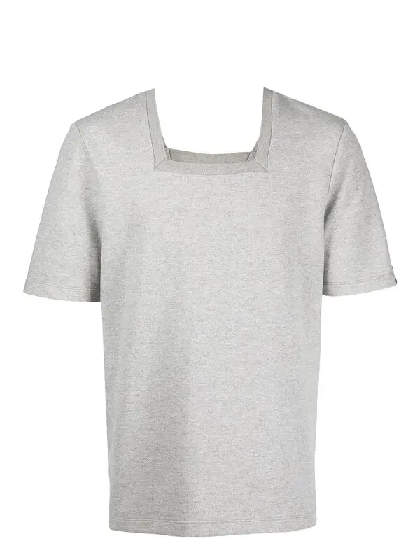 ROMEO HUNTE Terry Square-neck T-shirt - Grey