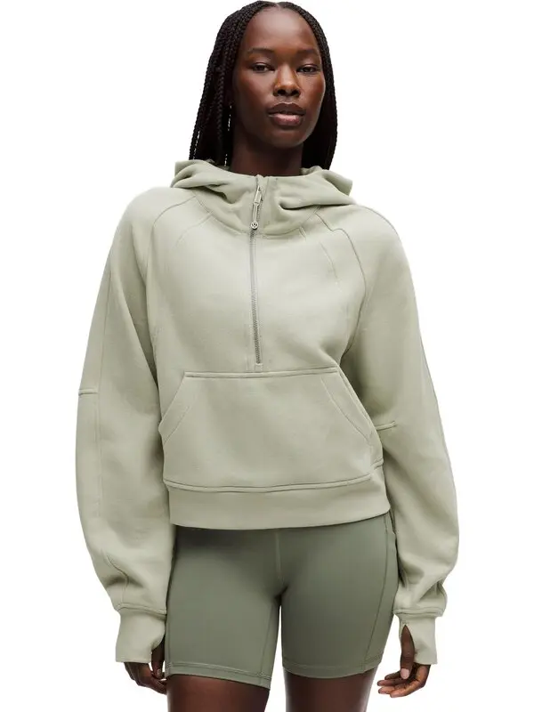 Lululemon Scuba Oversized Half-zip Hoodie - Fog Green