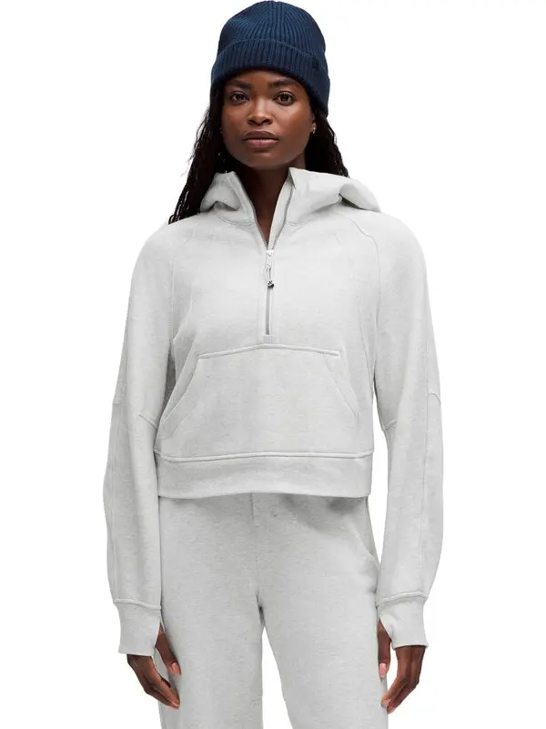 Lululemon Scuba Oversized Half-zip Hoodie - Heathered Core Ultra Light Grey