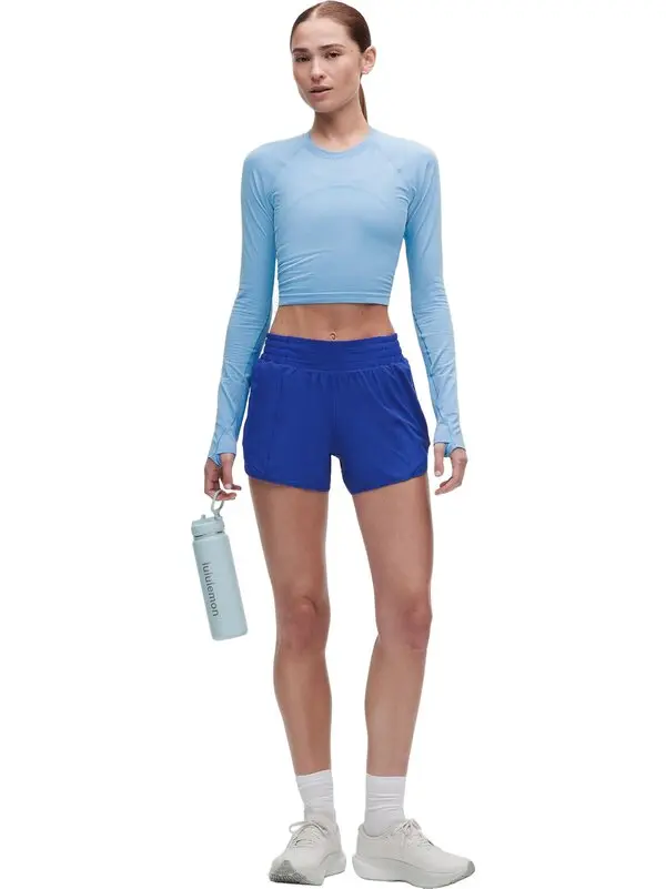 Lululemon Hotty Hot High-rise Lined Short - Beach Ball Blue