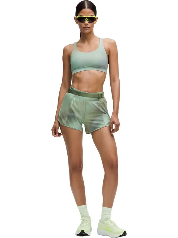 Lululemon Hotty Hot High-rise Lined Short - Chroma Drift Green Multi/palm Court