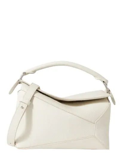 Loewe Puzzle Edge Small Shoulder Bag - White