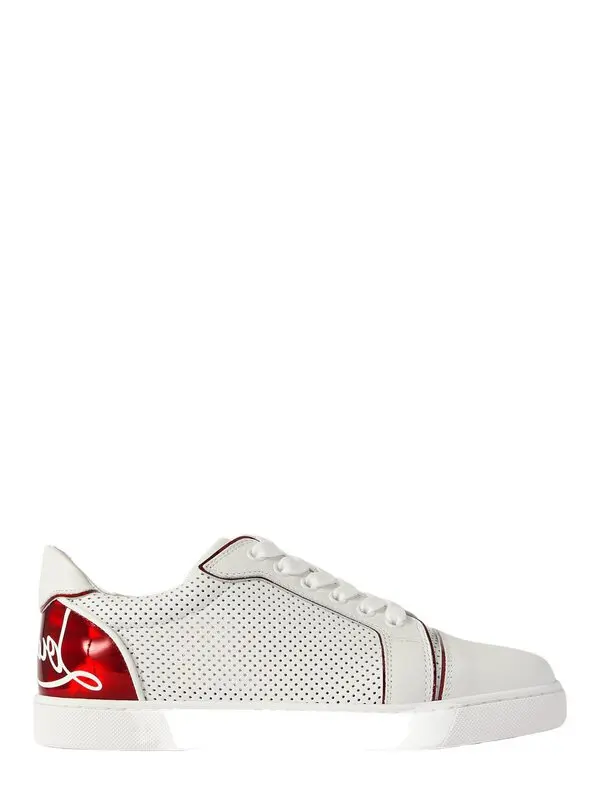 CHRISTIAN LOUBOUTIN Fun Vieira Printed Leather Sneakers - White