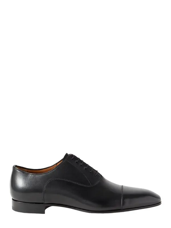 CHRISTIAN LOUBOUTIN Greggo Leather Oxford Shoes - Black