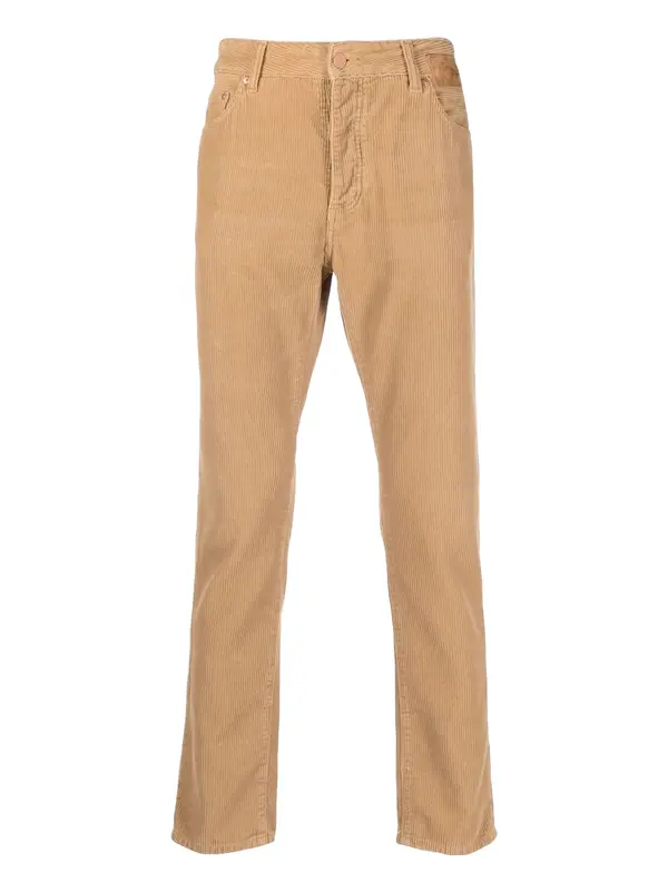 Palm Angels Slim Leg Corduroy Trousers - Neutrals