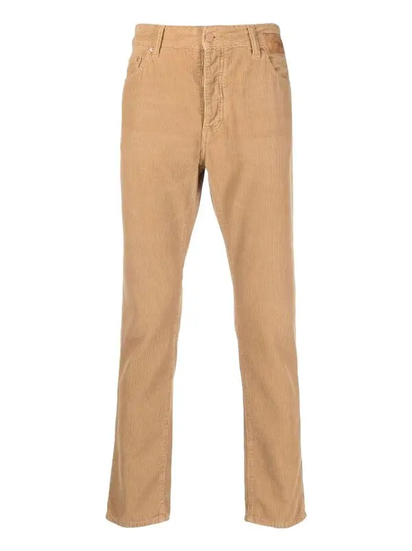 Palm Angels Slim Leg Corduroy Trousers - Neutrals