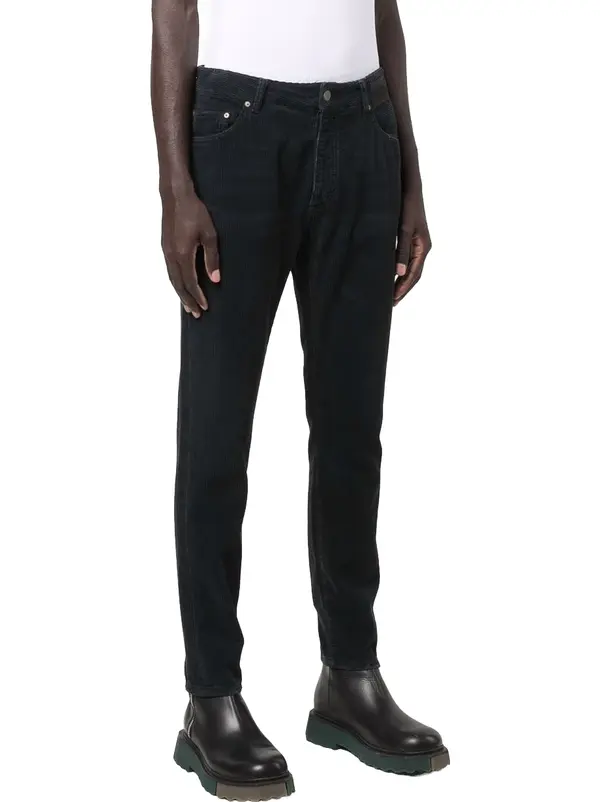 Palm Angels Logo-print Corduroy Trousers - Black