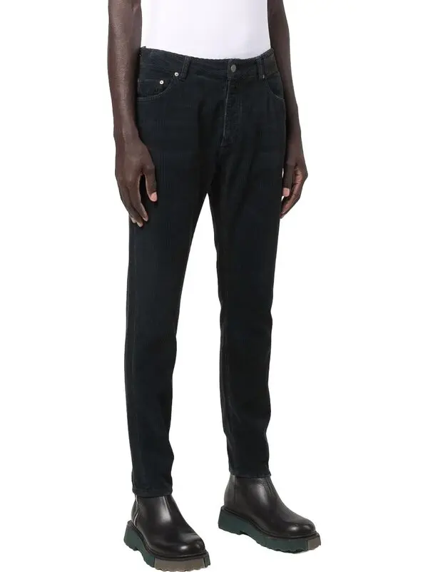 Palm Angels Logo-print Corduroy Trousers - Black