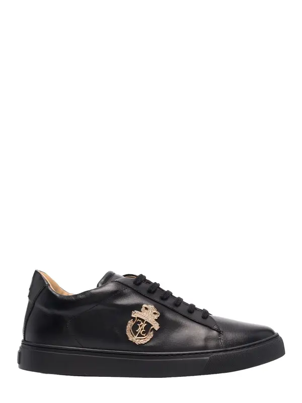 BILLIONAIRE Crest Low-top Sneakers - Black