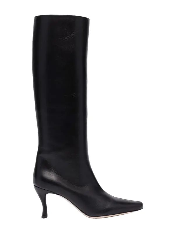 By Far Pointed Knee-length Boots - Black