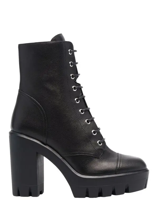 GIUSEPPE ZANOTTI Block-heel Ankle Boots - Black