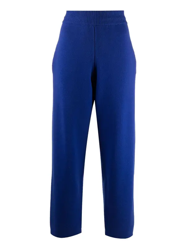 BARRIE High-rise Track Trousers - Blue