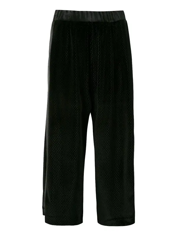 OLYMPIAH Cirque Velour Culottes - Black