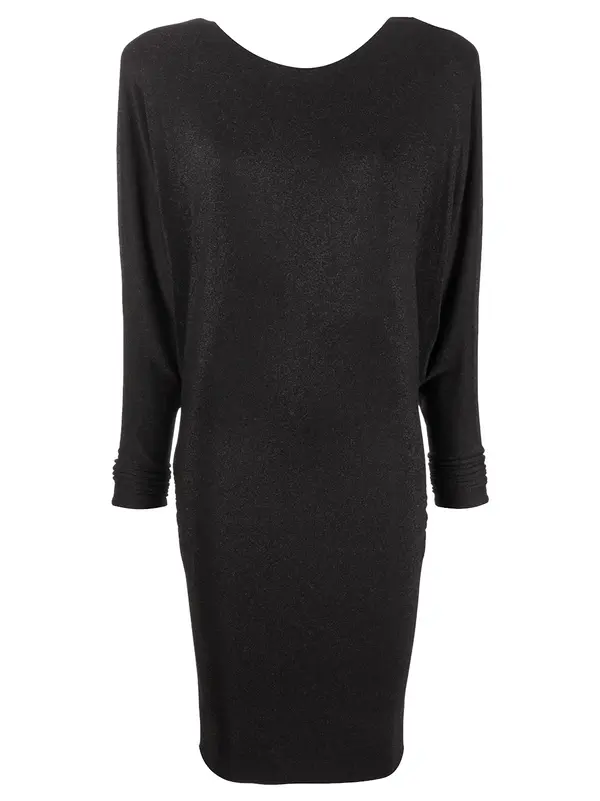 Alexandre Vauthier Wide-shoulder Knit Dress - Black