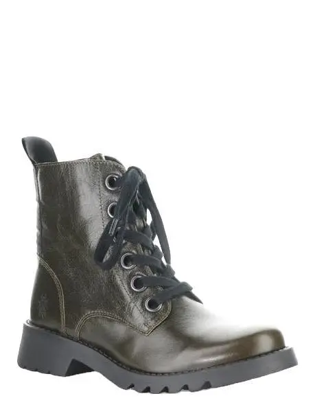 Fly London Ragi Combat Boots - Khaki