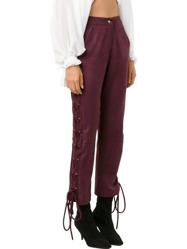 OLYMPIAH Napoles Cropped Trousers - Purple