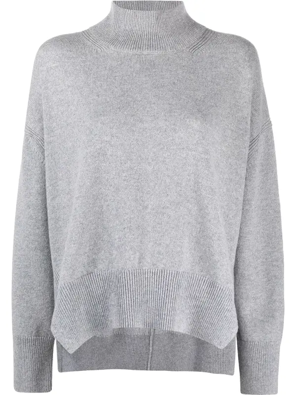 BARRIE Iconic Cashmere Pullover - Grey