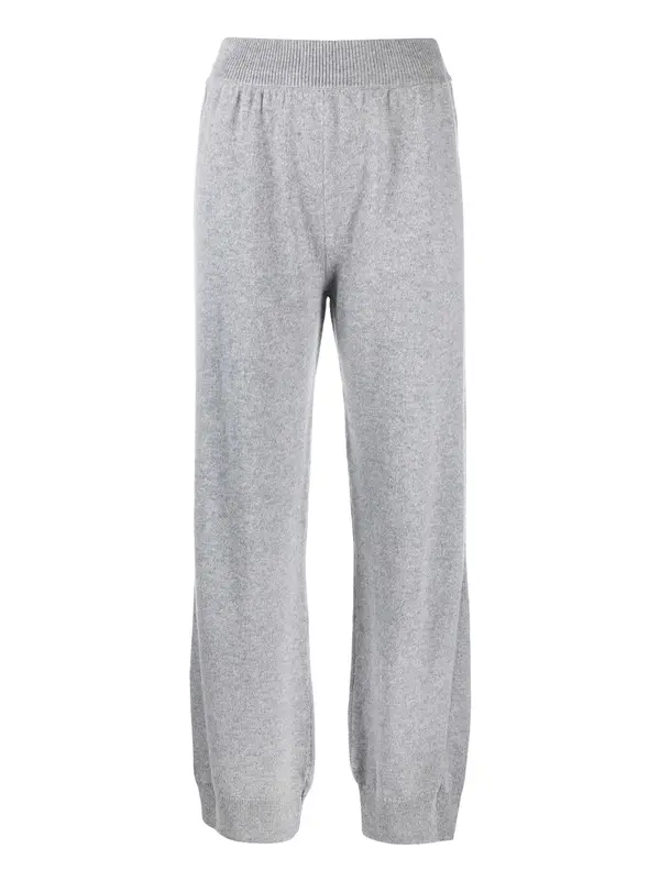 BARRIE Tapered-leg Cashmere Trousers - Grey