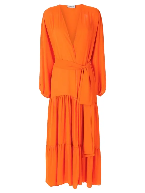 OLYMPIAH Lourens Long Dress - Orange