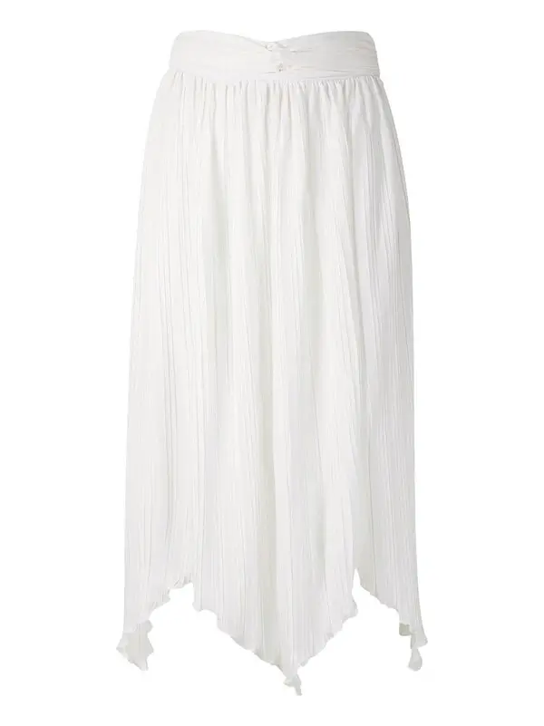 OLYMPIAH Camelia Midi Skirt - White