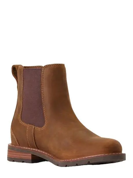 Ariat Wexford Waterproof Chelsea Boot - Weathered Brown Leather