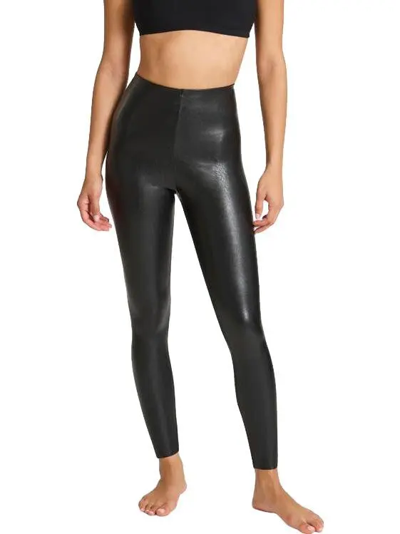 Commando Faux Leather 7/8 Leggings - Black