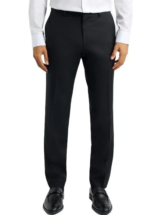 BOSS Genius Slim Fit Wool Suit Pants - Black