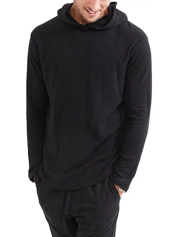 Goodlife Double Layer Scallop Hoodie - Black