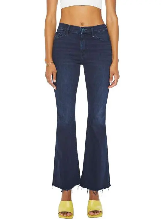 MOTHER Fray Hem Bootcut Jeans - Chip On My Shoulder