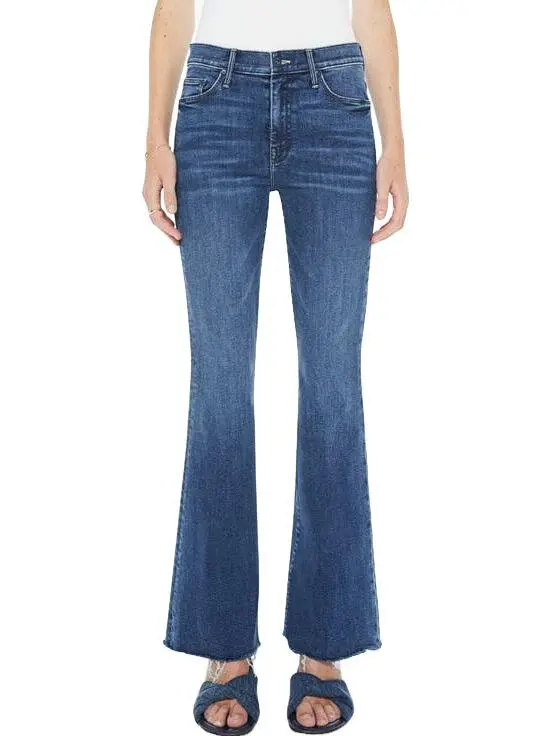 MOTHER Fray Hem Bootcut Jeans - Fancy Meeting You Here