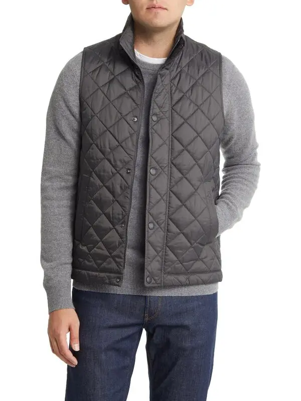 Barbour Barlow Quilted Vest - Charcoal