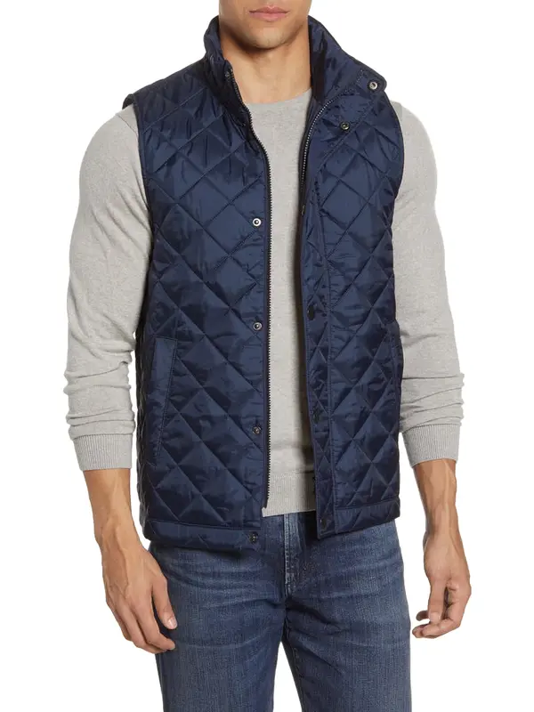 Barbour Barlow Quilted Vest - Navy