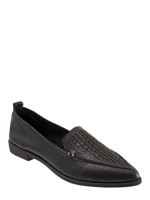 BUENO Blazey Pointed Toe Flat - Black Leather