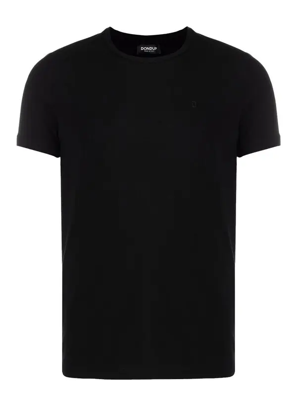 DONDUP Crew-neck Fitted T-shirt - Black
