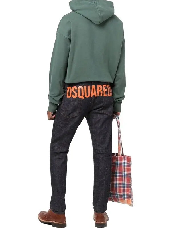 Dsquared2 Logo-print Tapered Jeans - Blue