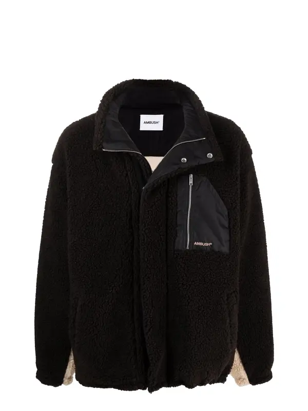 AMBUSH Paneled Sherpa Jacket - Neutrals