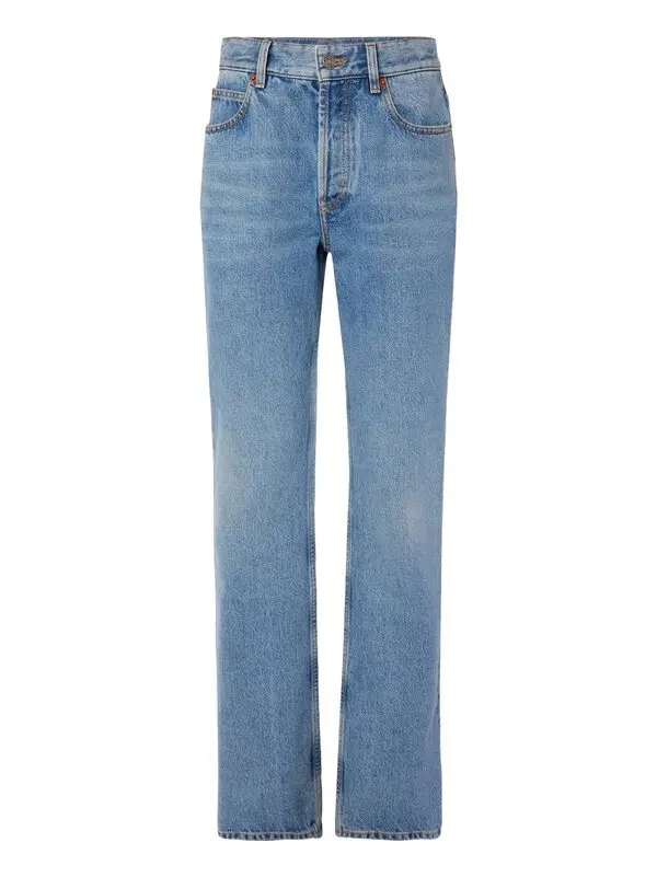 Saint Laurent High-rise Slim-leg Jeans - Blue