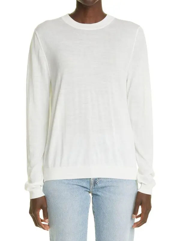 Partow Greta Virgin Wool Crewneck Sweater - Ivory