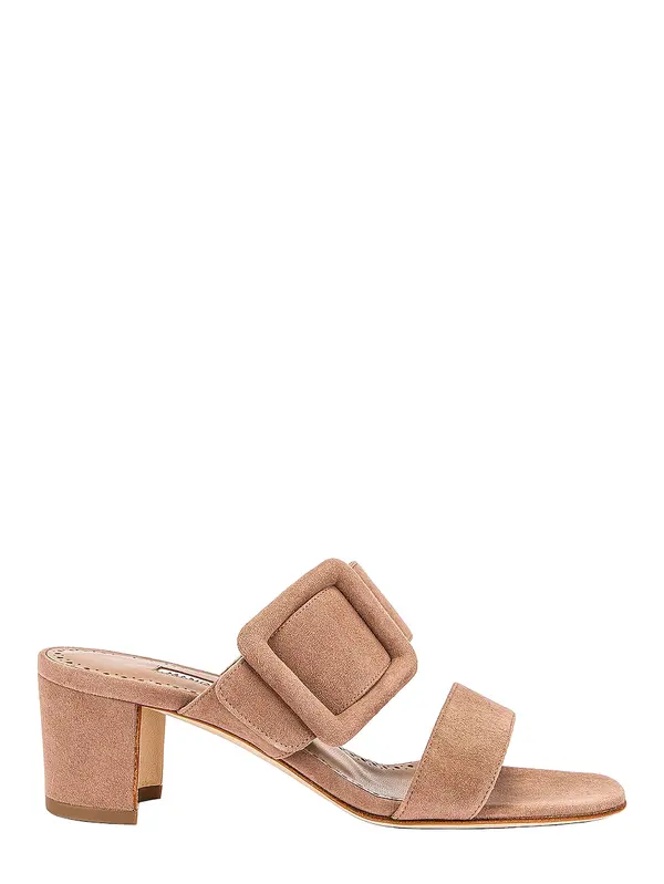 Manolo Blahnik Titubanew Sandals - Dark Nude