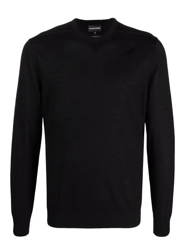 Emporio Armani Crew-neck Jumper - Black