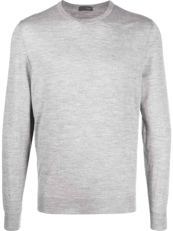 DRUMOHR Round Neck Jumper - Grey