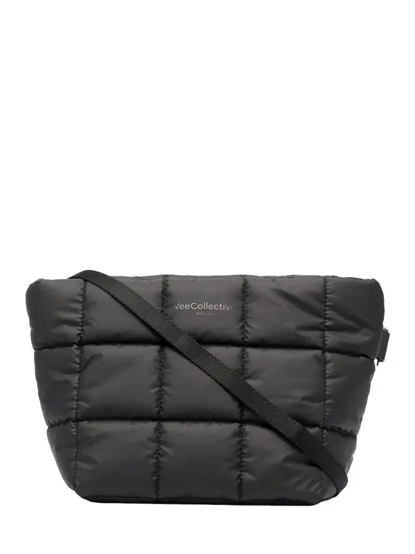 VEECOLLECTIVE Mini Porter Quilted Shoulder Bag - Black