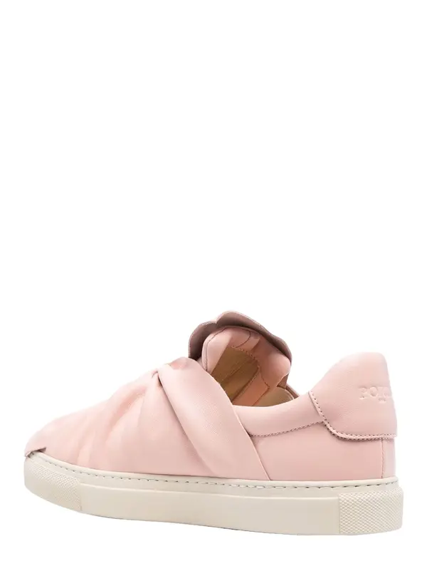 Ports 1961 Leather Bow Sneakers - Pink