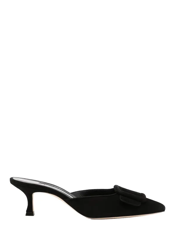 Manolo Blahnik Maysale 50mm Mules - Black