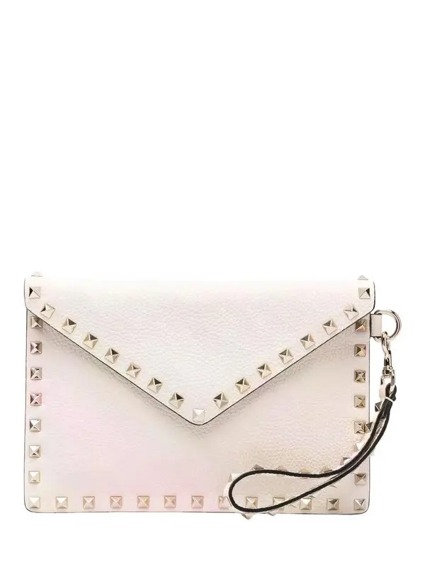 Valentino Garavani Rockstud Envelope Clutch - Neutrals